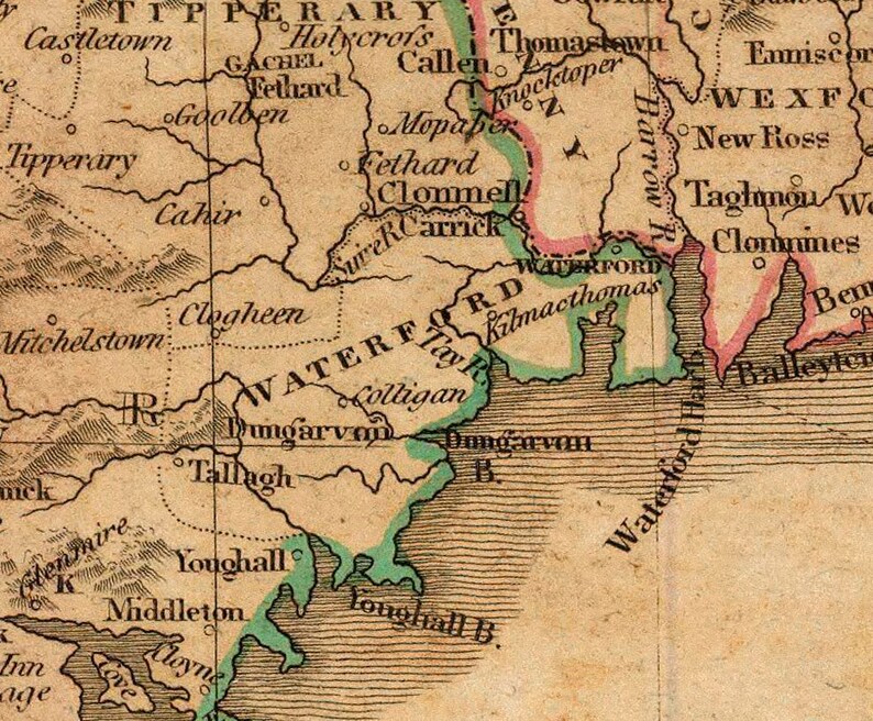 1820 Map of Ireland - Etsy