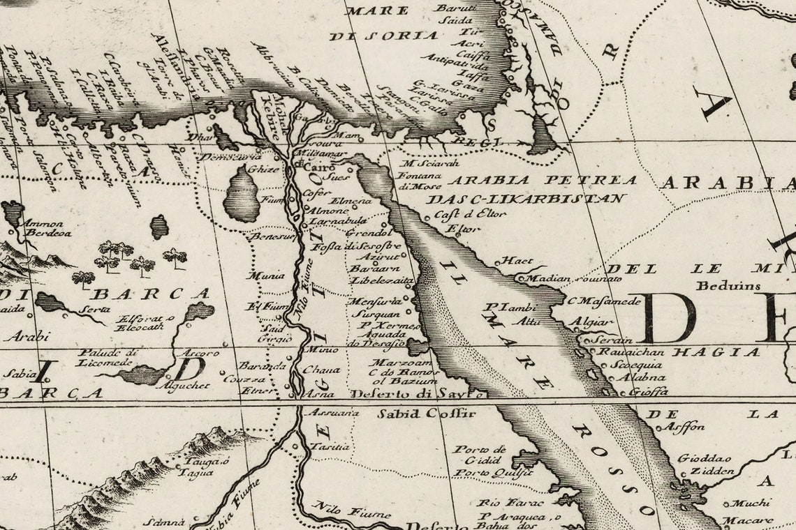 1693 Map of Africa - Etsy