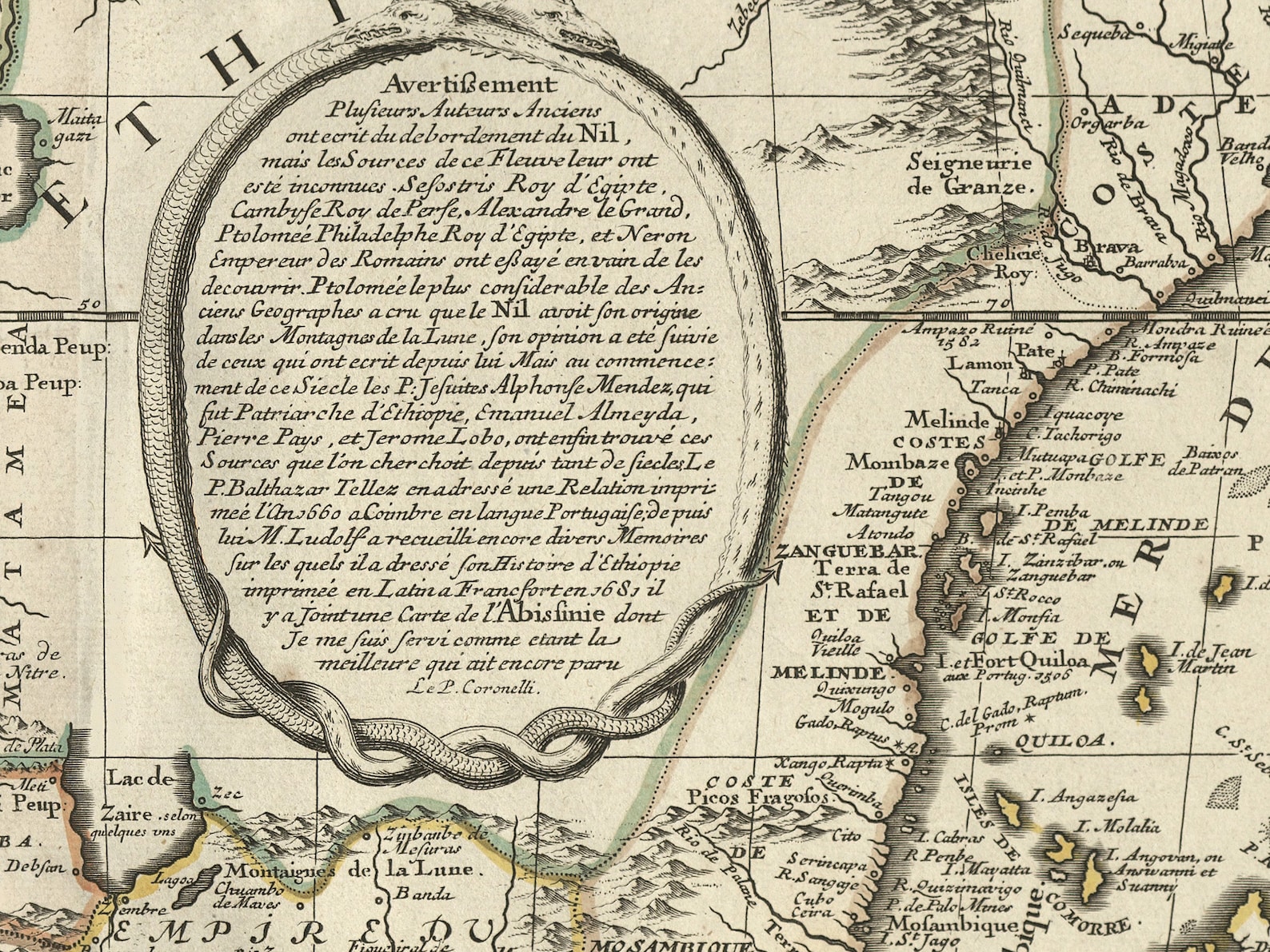 1689 Map of Africa - Etsy