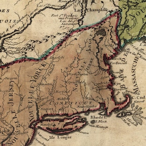 1756 Map of America - Etsy