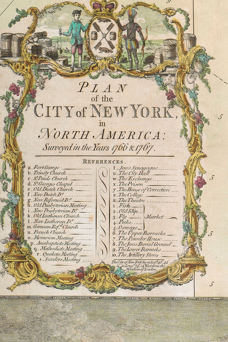 1767 Map of New York City - Etsy