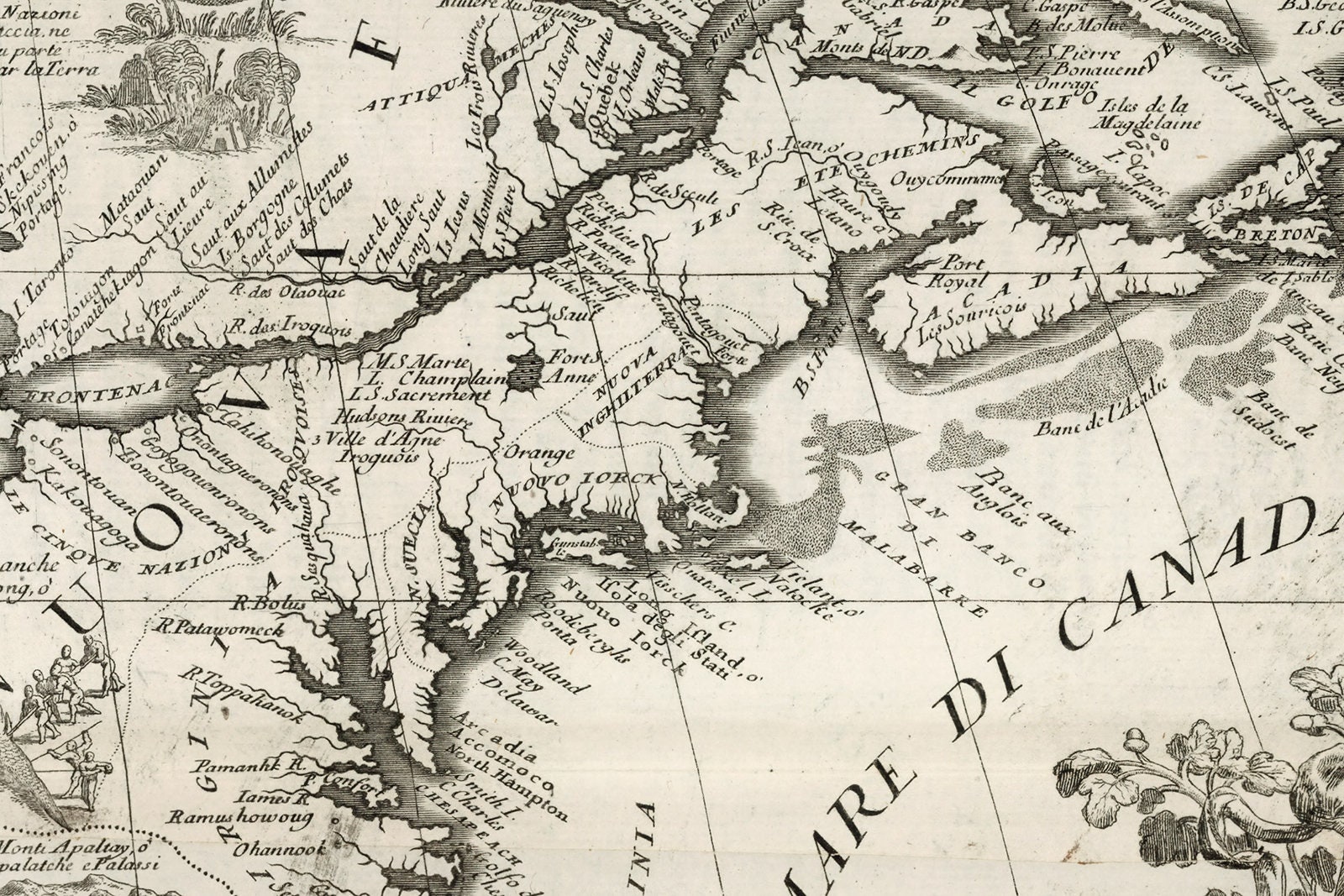 1688 Map of America - Etsy