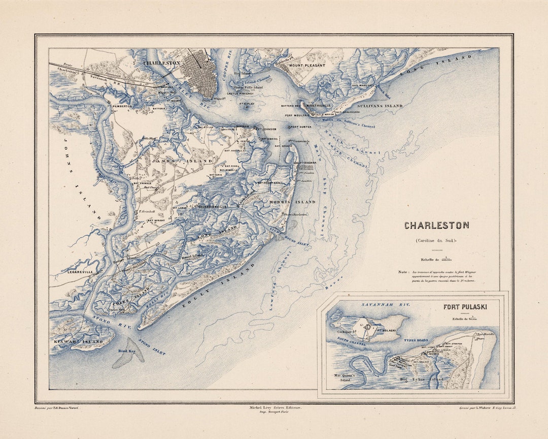 1870 map of charleston