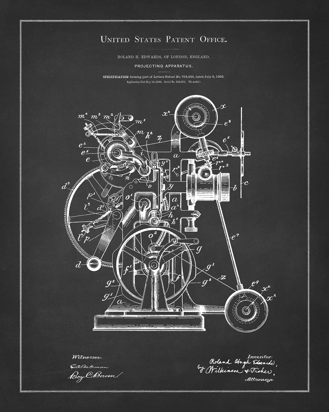 Projector Patent Print - Etsy