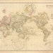 1832 Map of the World - Etsy