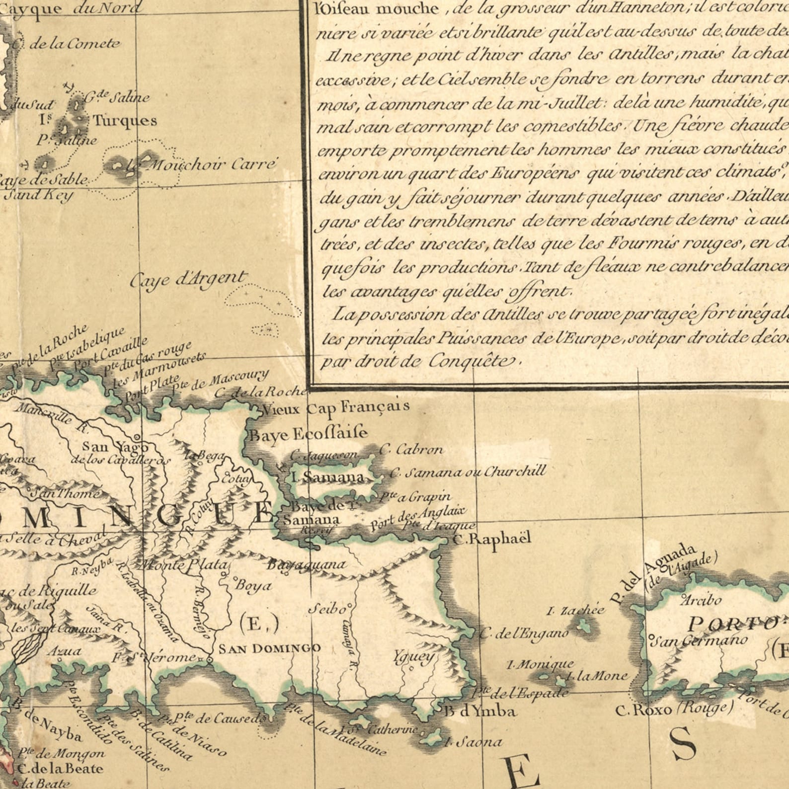 1782 Map of the Caribbean - Etsy