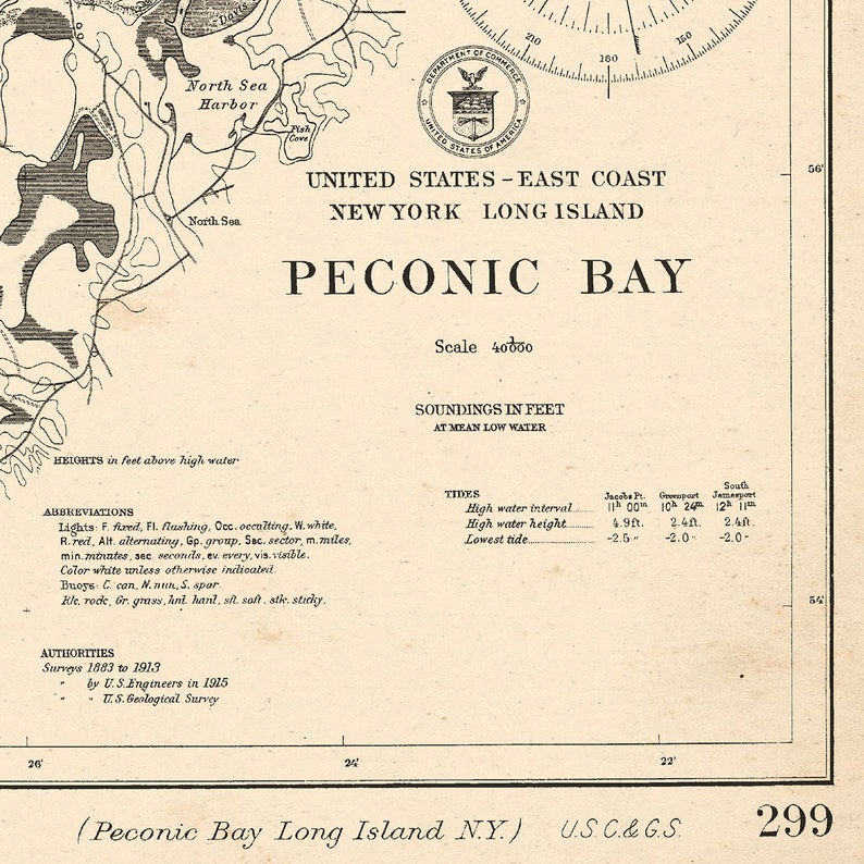 Peconic Bay – 1920 - Etsy