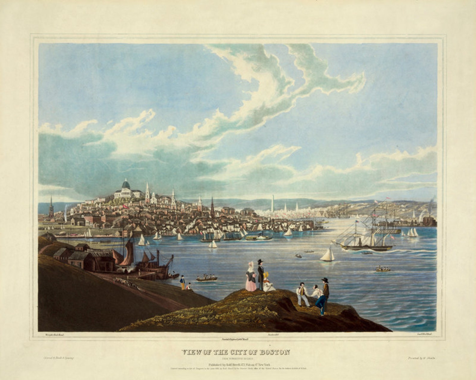 Vintage Boston Print - Etsy