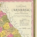 1846 Map of Georgia - Etsy