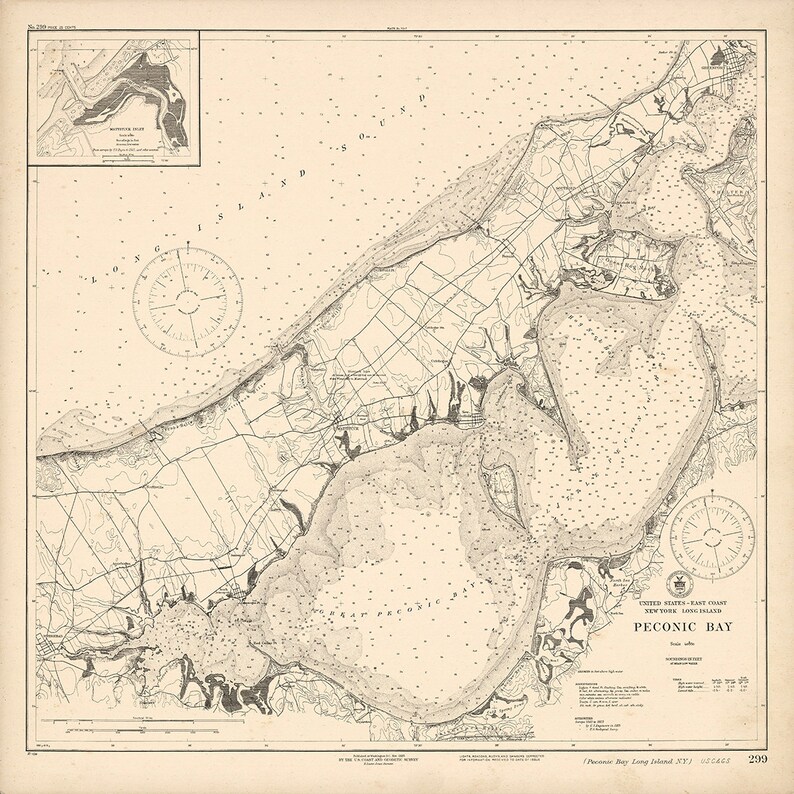 Peconic Bay – 1920 - Etsy