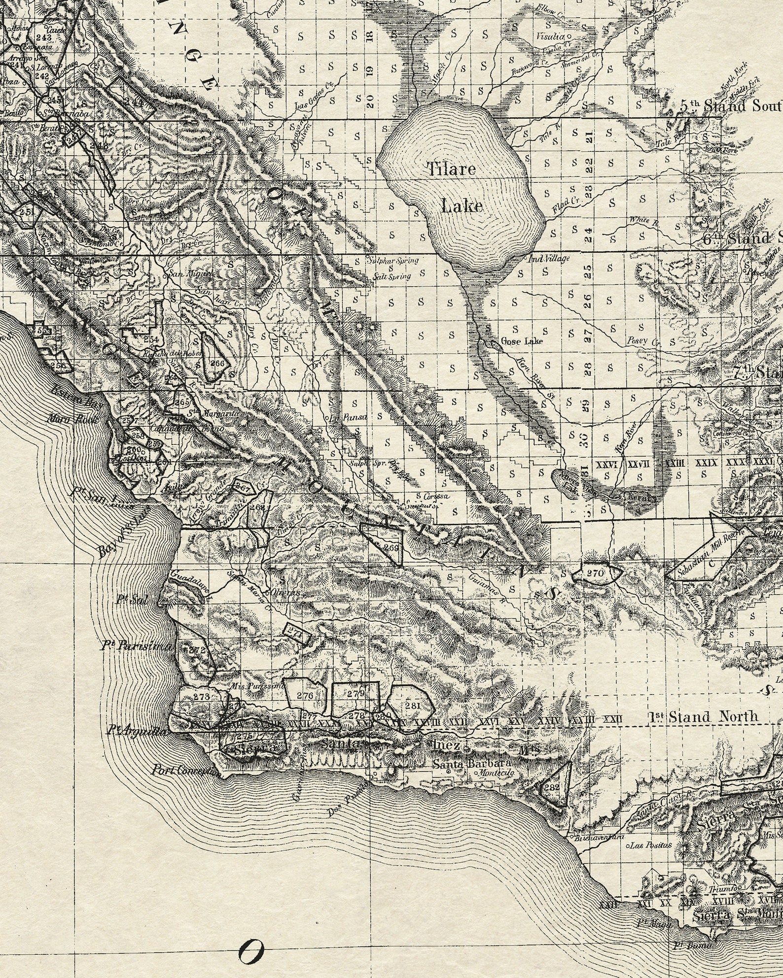 1860 Map of California - Etsy