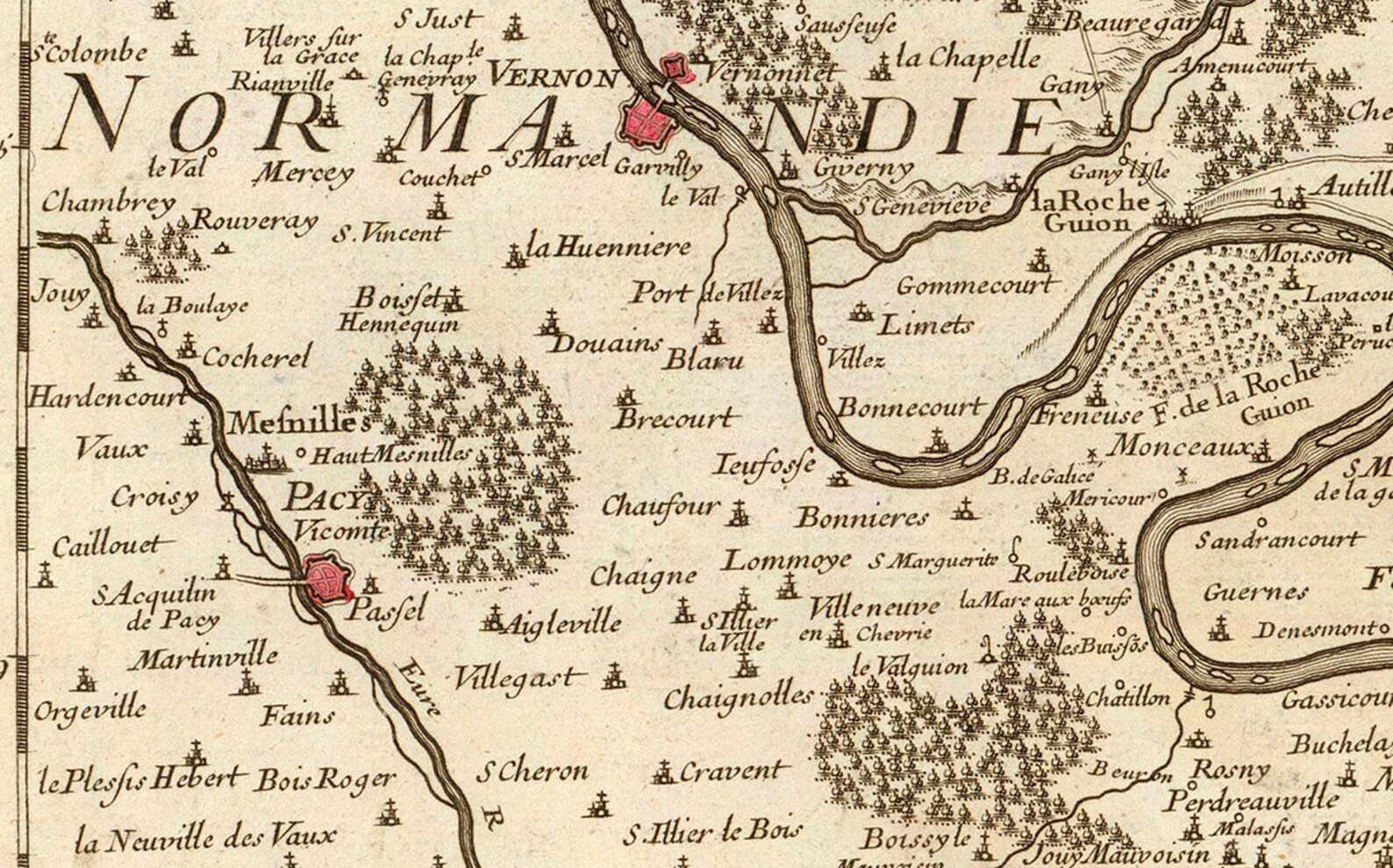 1711 Map of Paris - Etsy