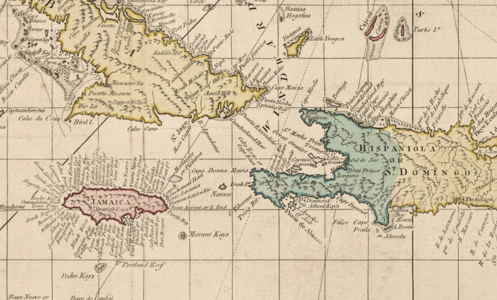 1774 Map of the Caribbean - Etsy
