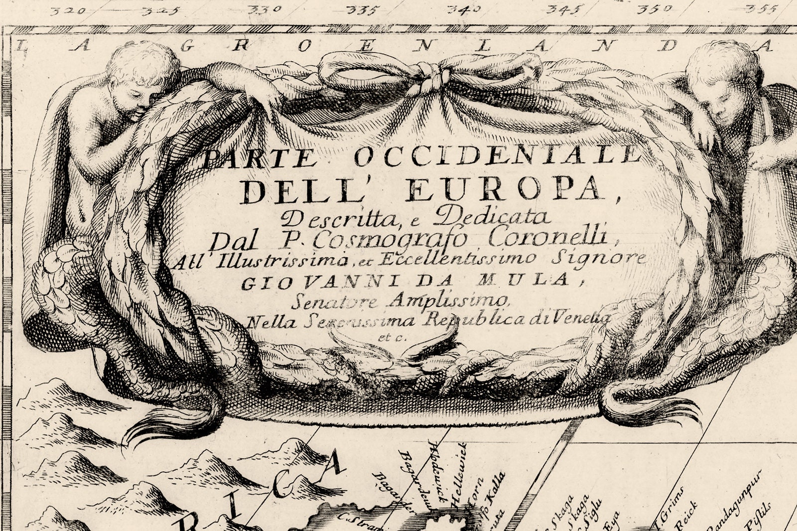 1693 Map of Europe - Etsy