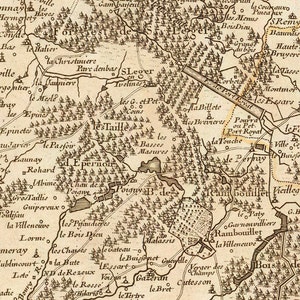 1711 Map of Paris - Etsy