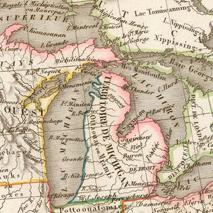 1832 Map of the United States - Etsy