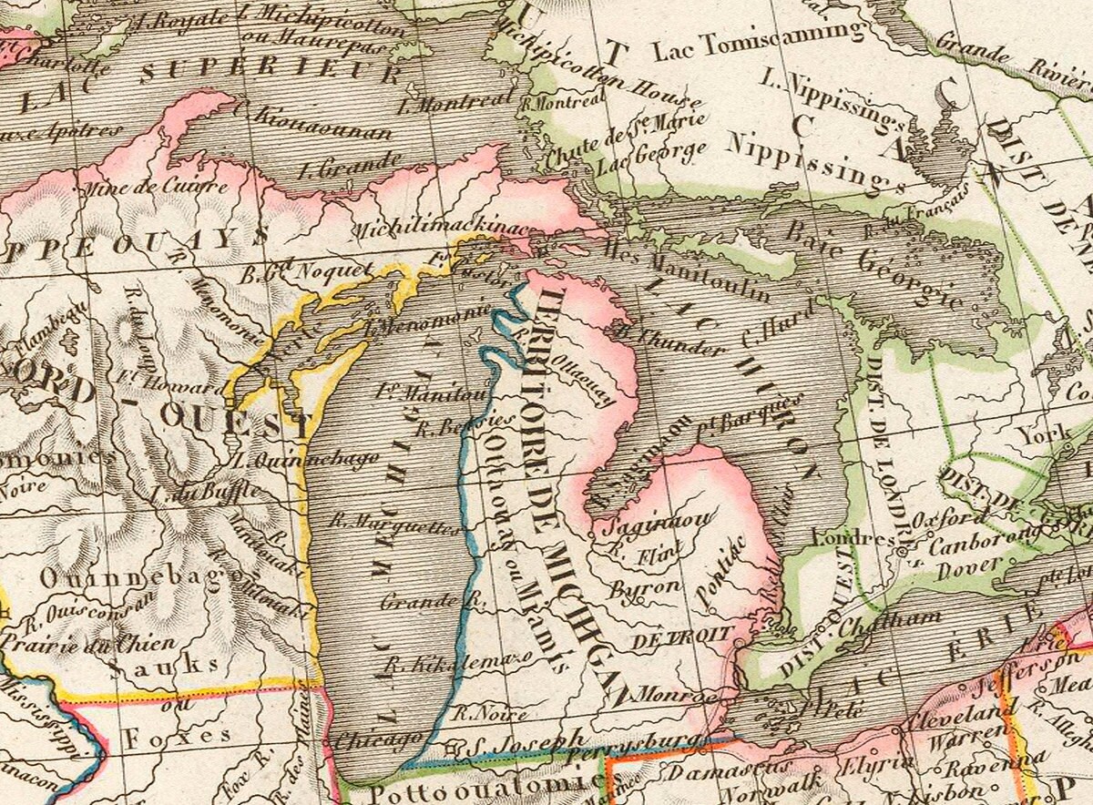 1832 Map of the United States - Etsy