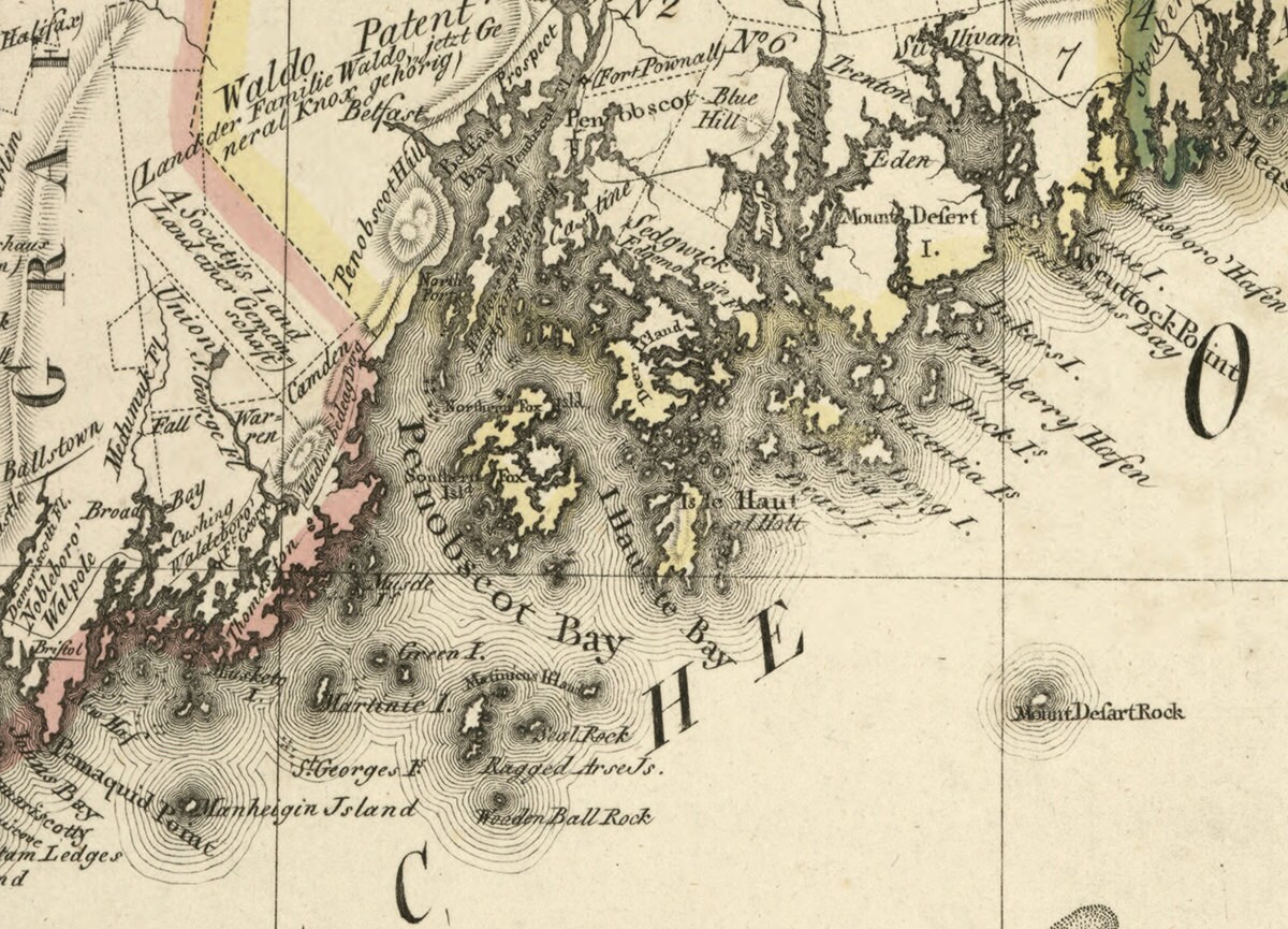 1798 Map of Maine - Etsy