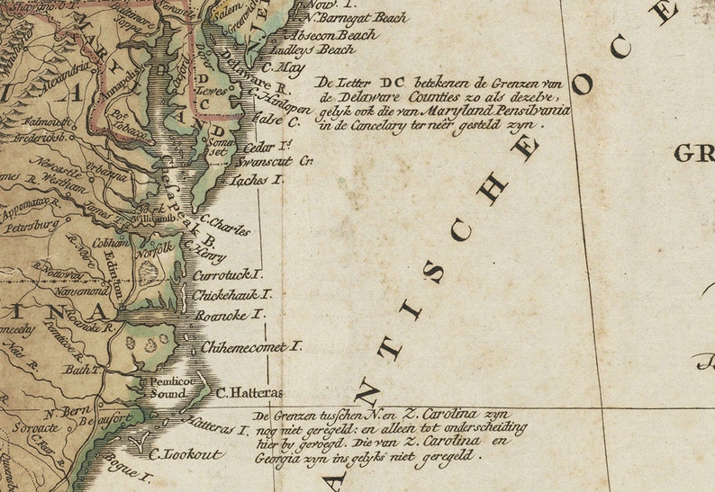 1755 Map of North America - Etsy