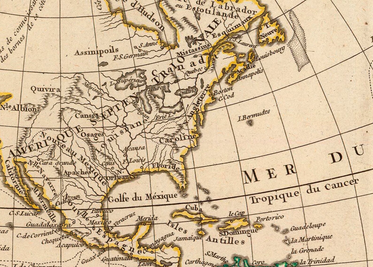 1752 Map of the World - Etsy