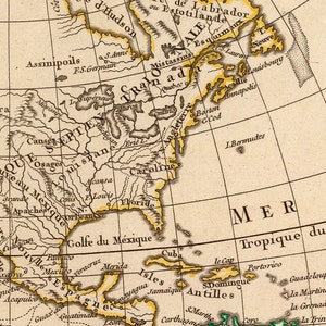 1752 Map of the World - Etsy