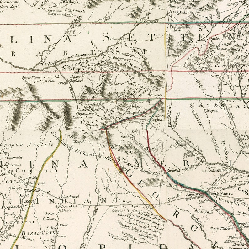 1778 Map of the United States - Etsy