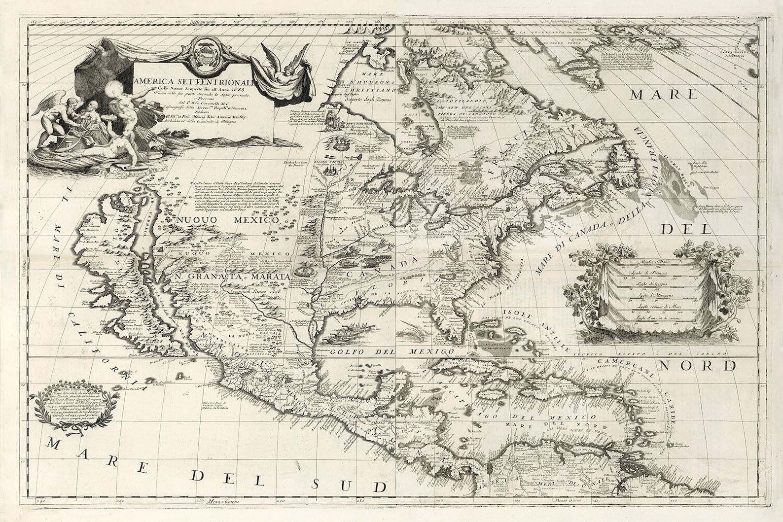 1688 Map of America - Etsy