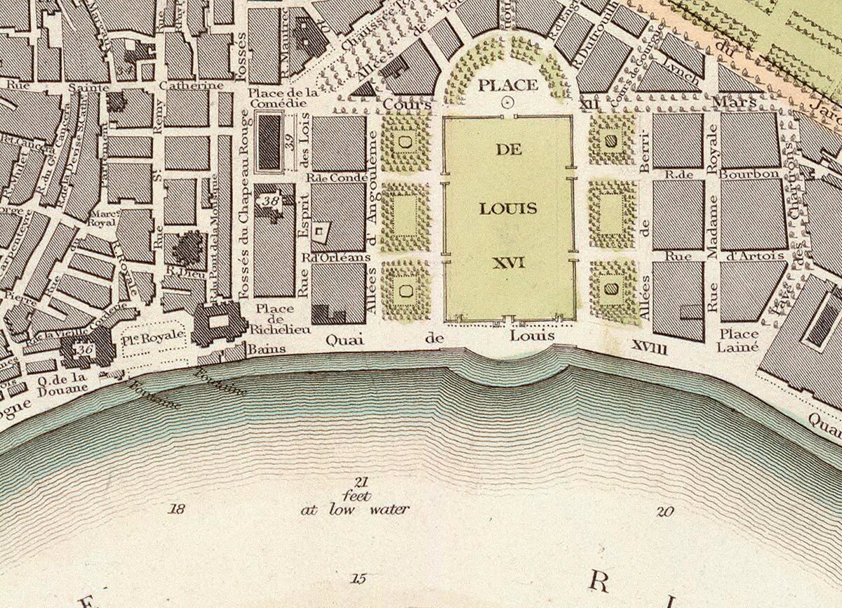 1832 Map of Bordeaux, France - Etsy