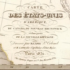 1832 Map of the United States - Etsy
