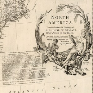 1774 Map of North America - Etsy
