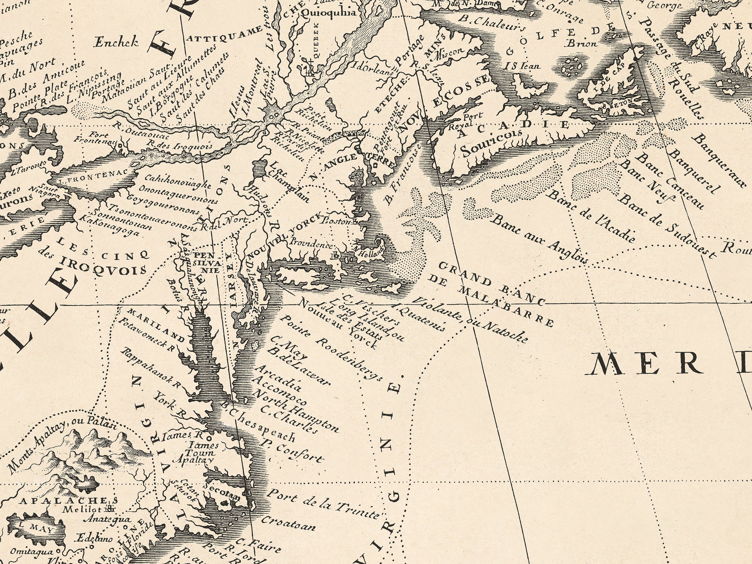 1693 Map of North America - Etsy