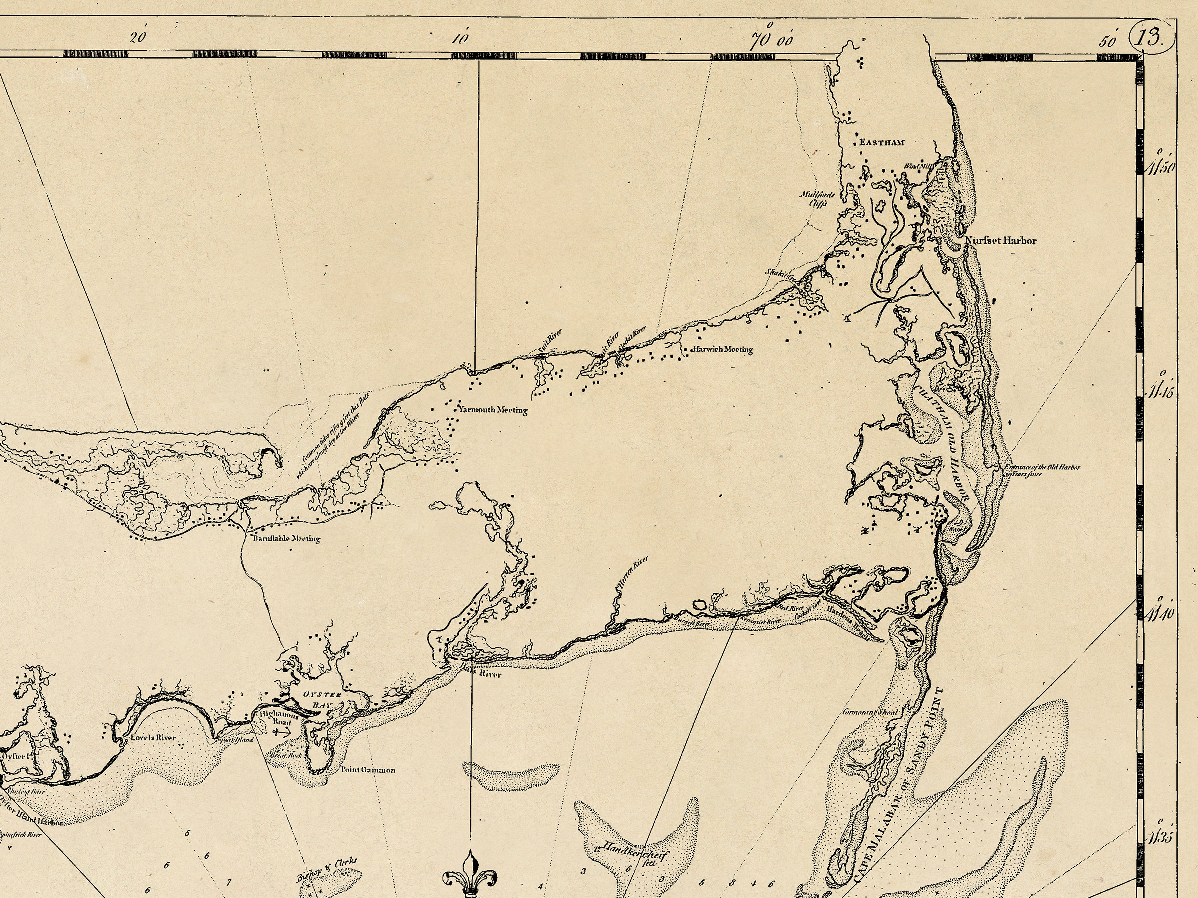 1781 Nautical Chart of Buzzards Bay and Vineyard Sound - Etsy