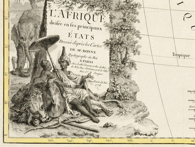1778 Map of Africa - Etsy