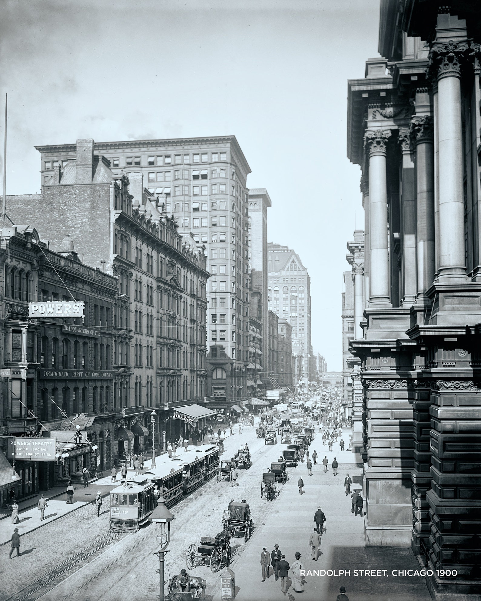 Vintage Photograph of Randolph Street in Chicago Circa 1900 - Etsy