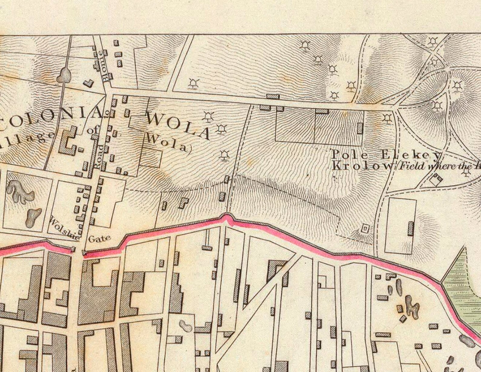 1831 Map of Warsaw - Etsy