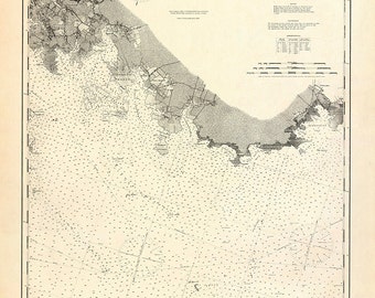 Cape Lookout Core Sound to Bogue Inlet Historical Map 1905 - Etsy