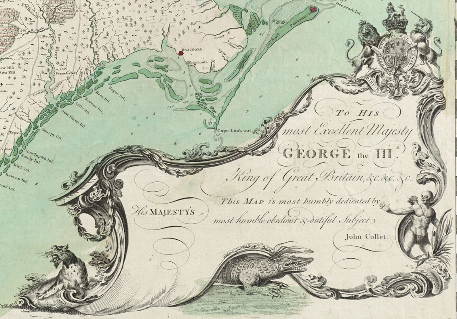 1770 Map of North Carolina - Etsy