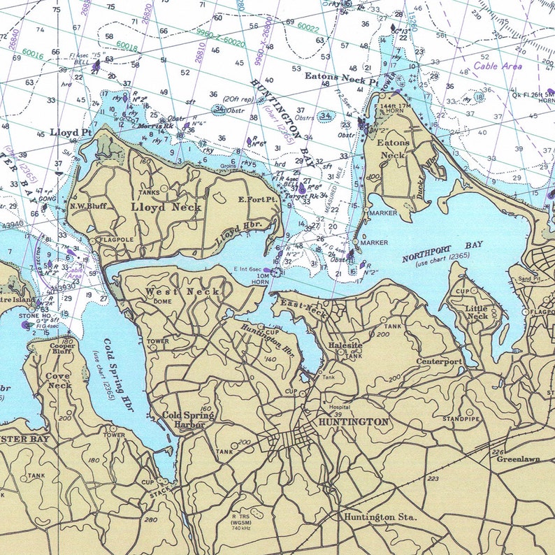 Long Island Sound Western Part 1983 - Etsy