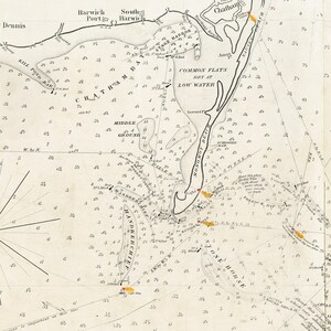 1874 Nautical Chart of Vineyard Sound and Nantucket Shoals - Etsy
