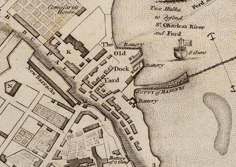 1759 Map of Quebec - Etsy