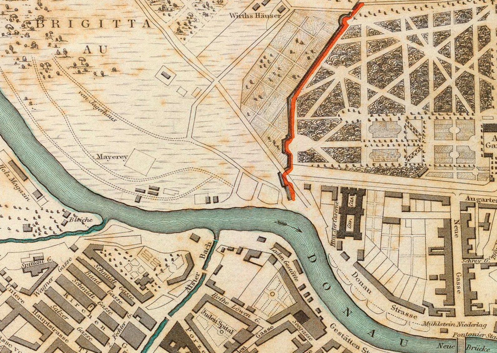 1833 Map of Vienna - Etsy