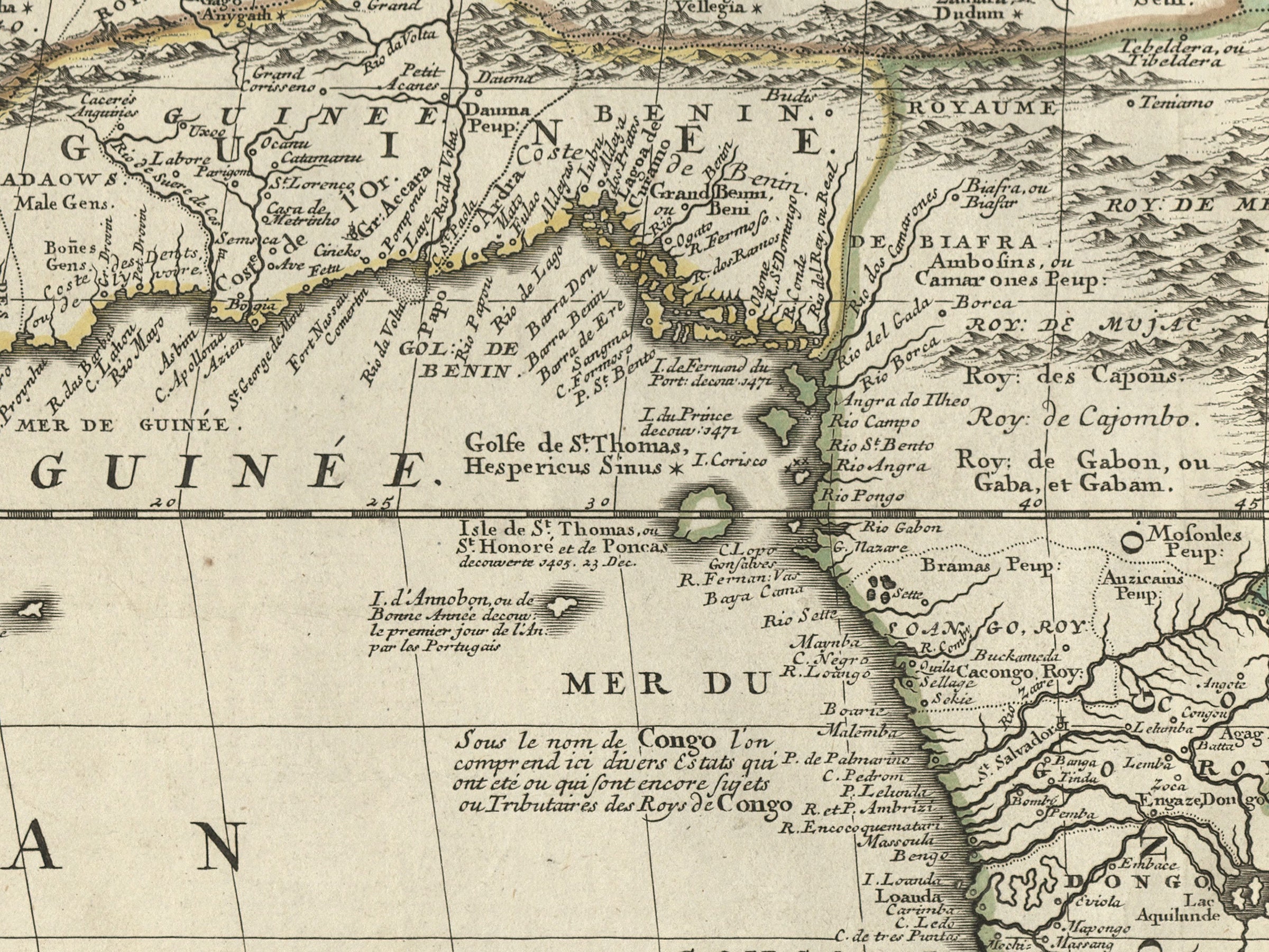 1689 Map of Africa - Etsy