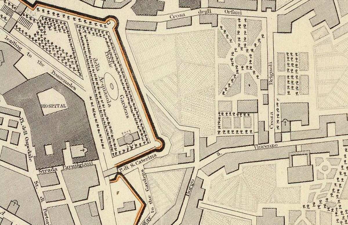 1836 Map of Genoa, Italy - Etsy