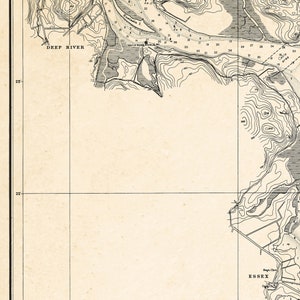 1936 Nautical Chart of the Connecticut River - Etsy