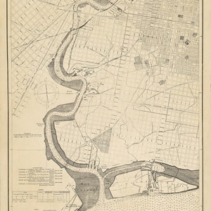 1891 Nautical Chart of the Philadelphia Waterfront - Etsy
