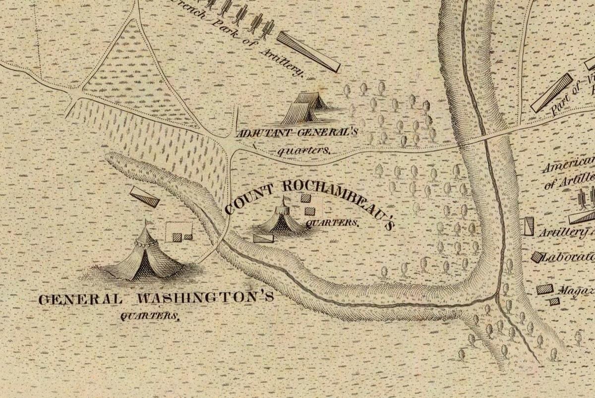 1781 Map of the Siege of Yorktown - Etsy
