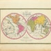 1846 Map of the World - Etsy
