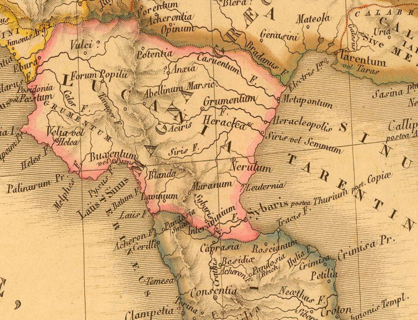 1839 Map of Italy - Etsy