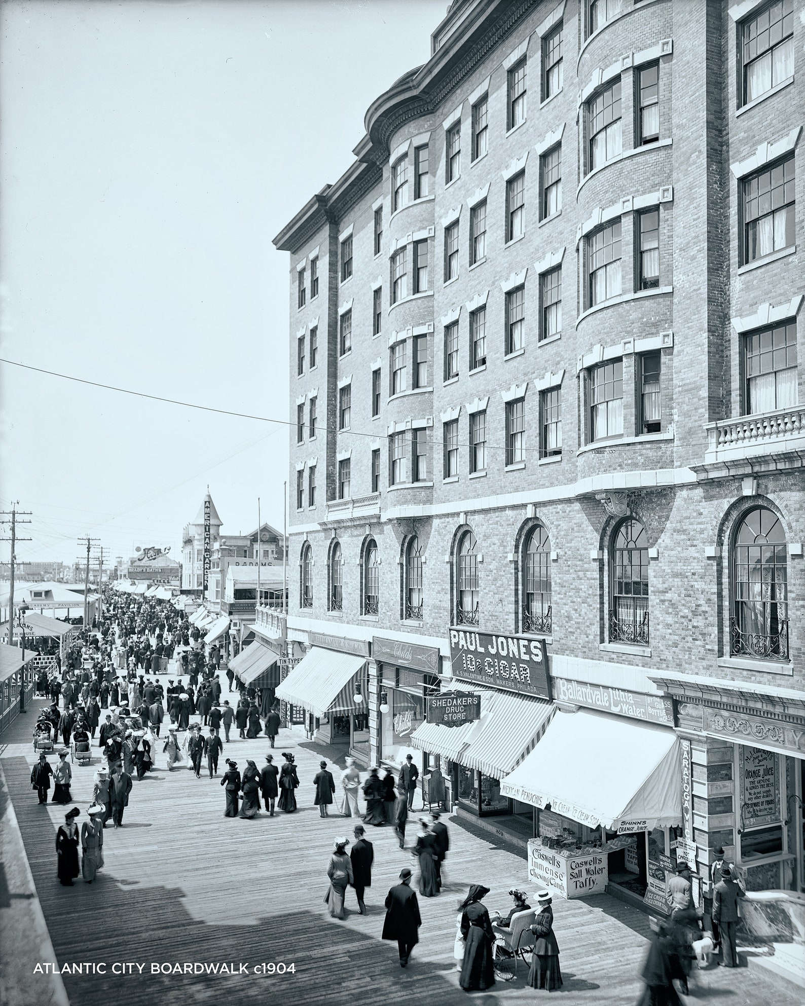 Vintage Photograph of the Atlantic City Boardwalk Circa 1904 - Etsy