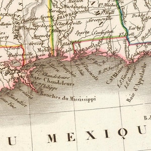 1832 Map of the United States - Etsy